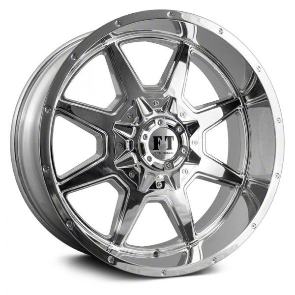 Full Throttle Off Road Jeep Wrangler FT2 Chrome Wheel; 20x12; -44mm ...