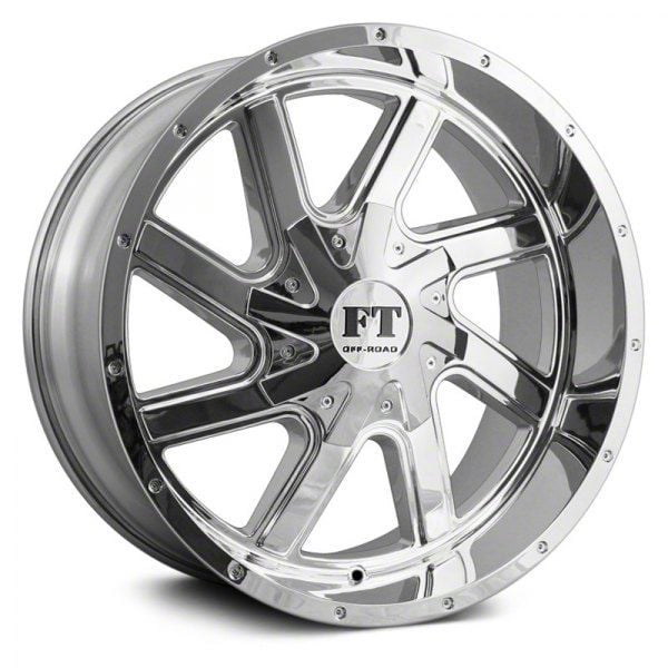 Full Throttle Off Road Toyota 4-Runner FT1 Chrome 6-Lug Wheel; 17x9 ...