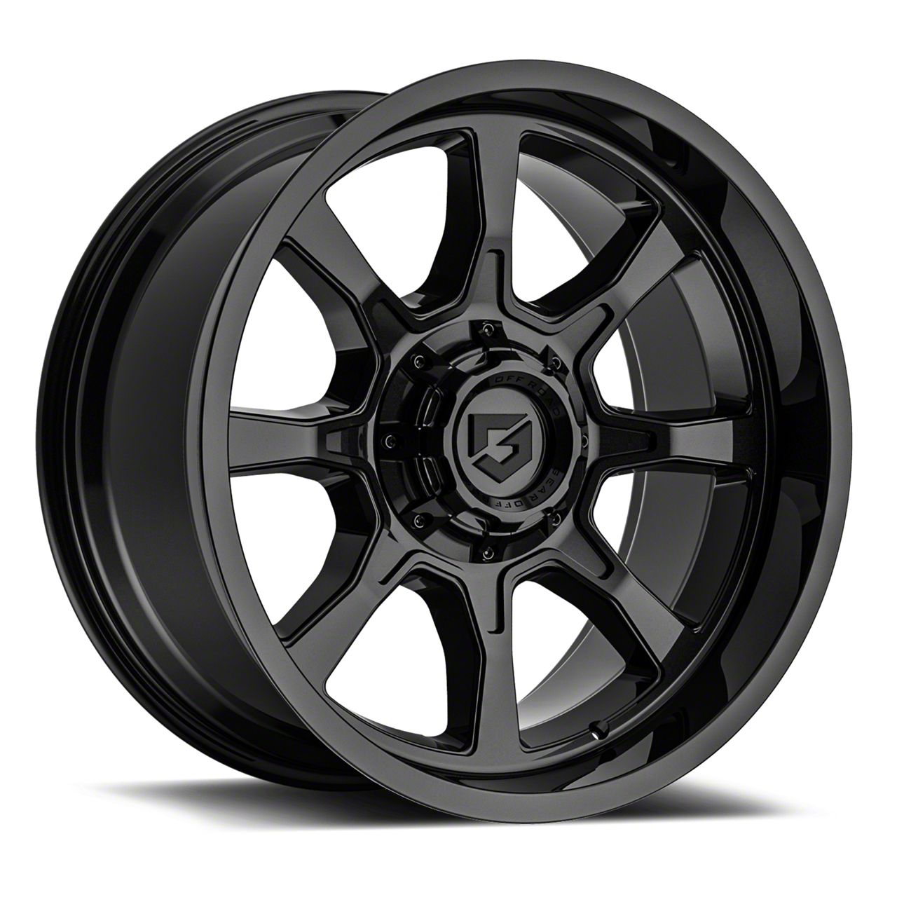 Gear Off-Road Titan 772 Gloss Black 6-Lug Wheel; 20x10; -12mm Offset ...