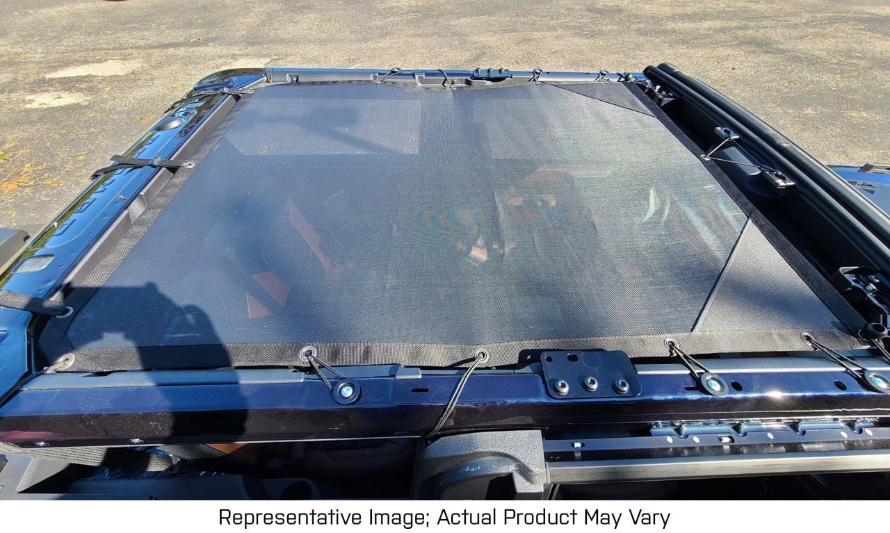 GearShade Bronco Mesh Top; Light Tan 2D-HT-TAN (21-25 Bronco 2-Door w ...