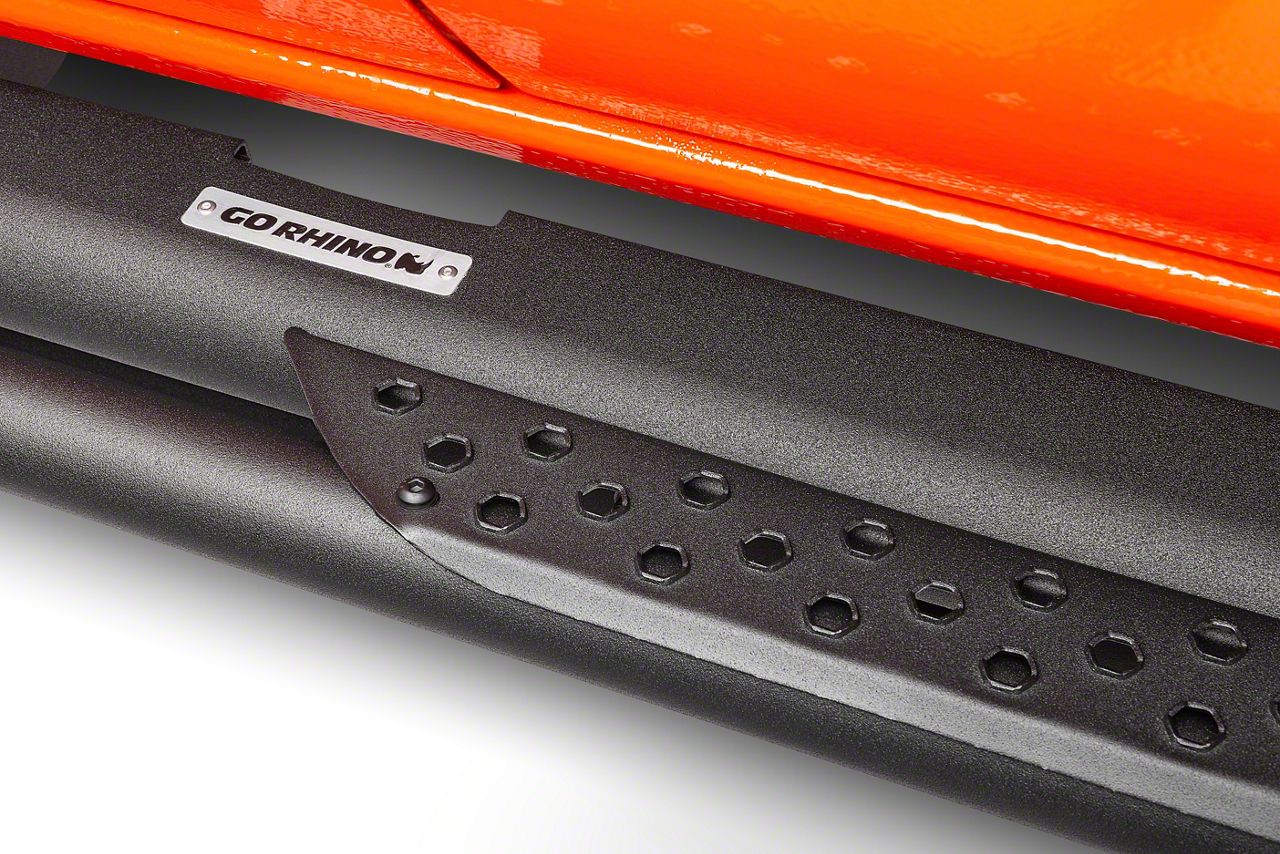 Go Rhino Frontier Dominator Xtreme DT Side Step Bars; Textured Black ...