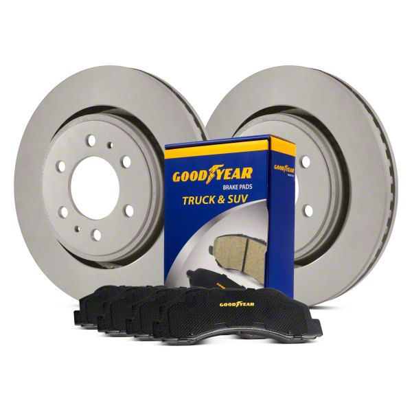 Goodyear Brakes Tacoma Truck and SUV 6-Lug Brake Rotor and Pad Kit ...