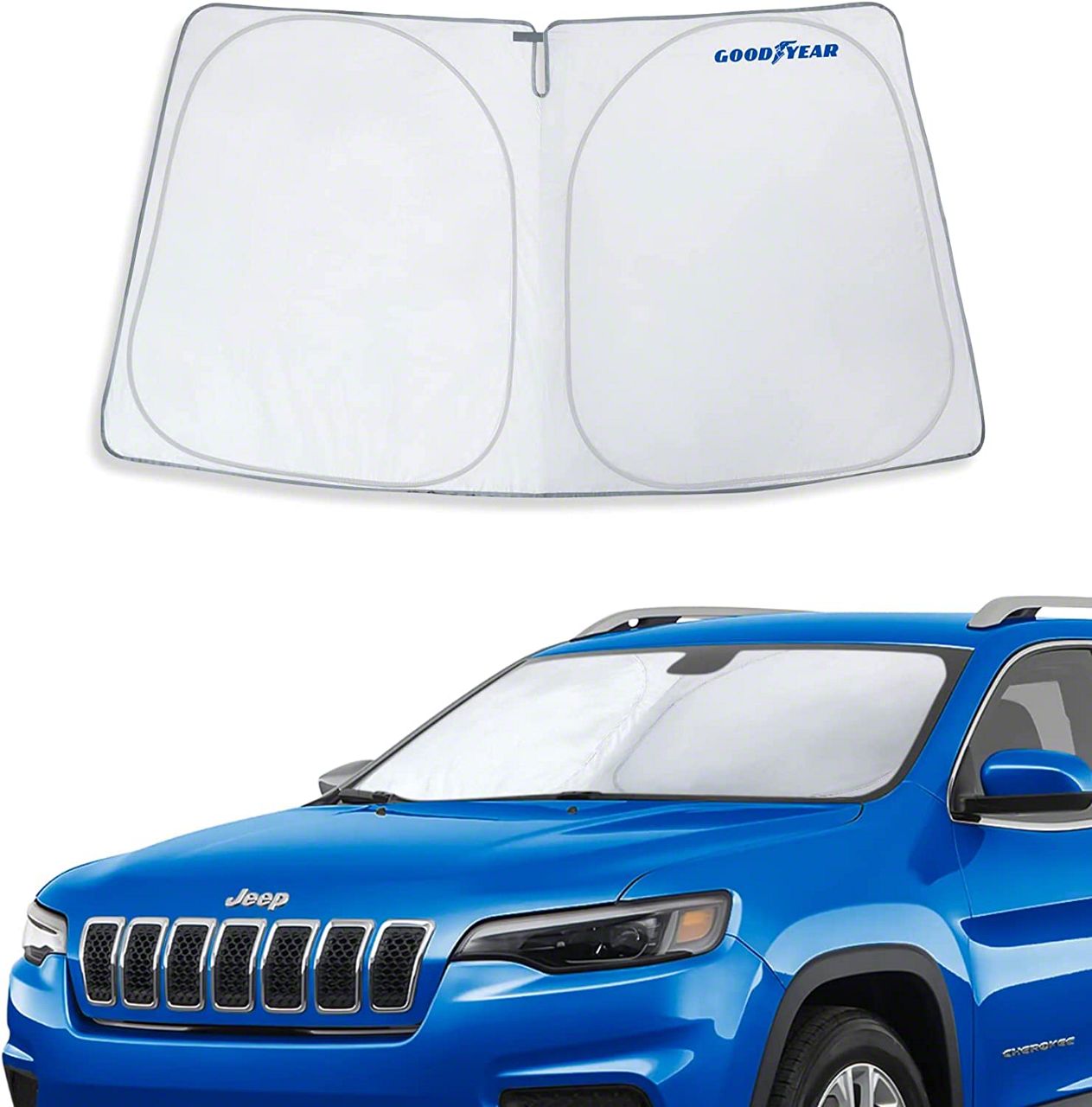 Goodyear Car Accessories Jeep Cherokee Windshield Sun Shade GY008261 ...
