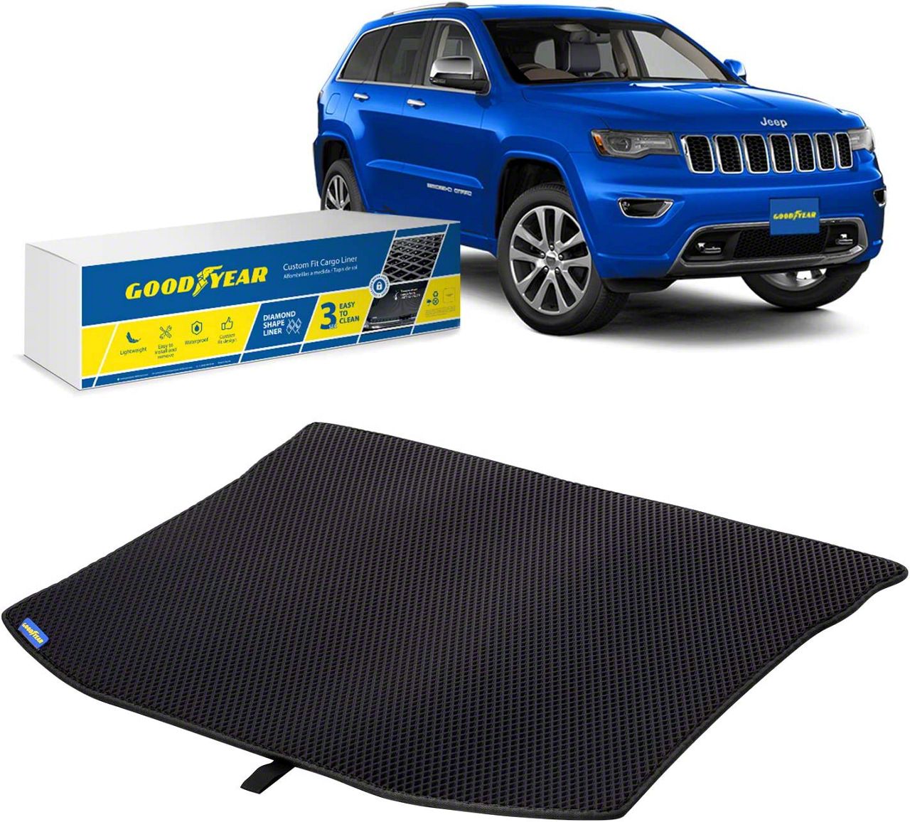Goodyear Car Accessories Jeep Grand Cherokee Custom Fit Cargo Liner ...