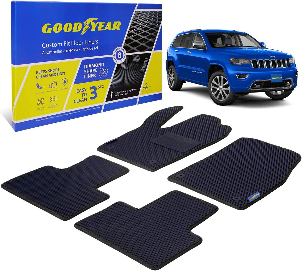 Goodyear Car Accessories Jeep Grand Cherokee Custom Fit Front and Rear ...