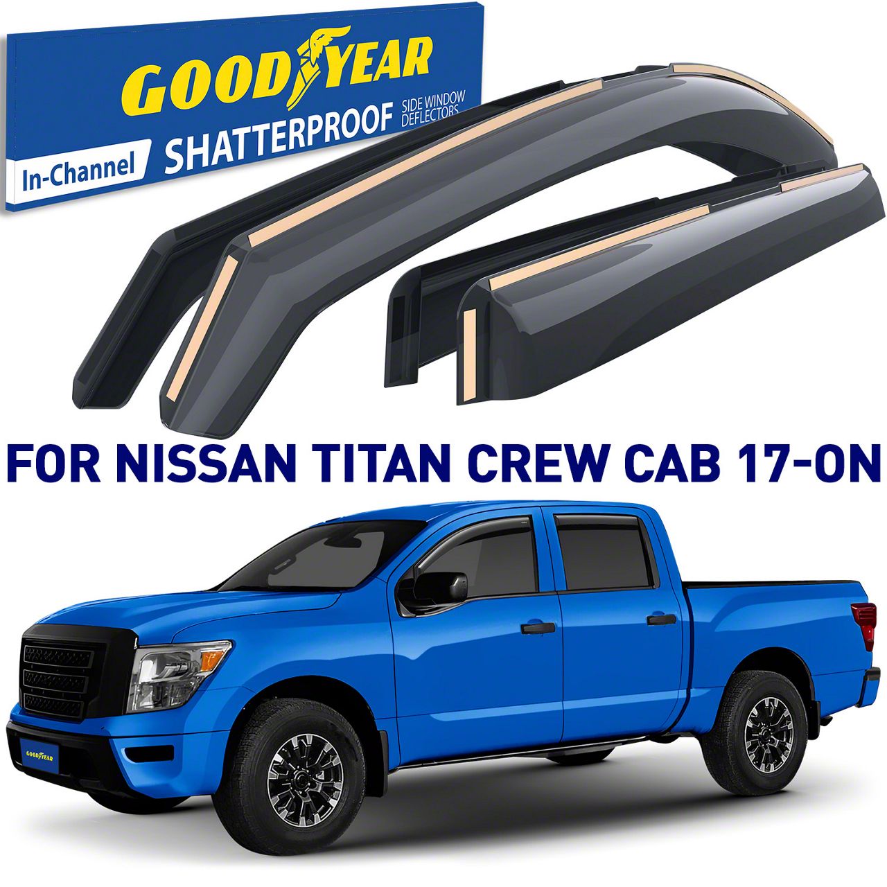 Goodyear Car Accessories Titan Shatterproof in-Channel Window ...