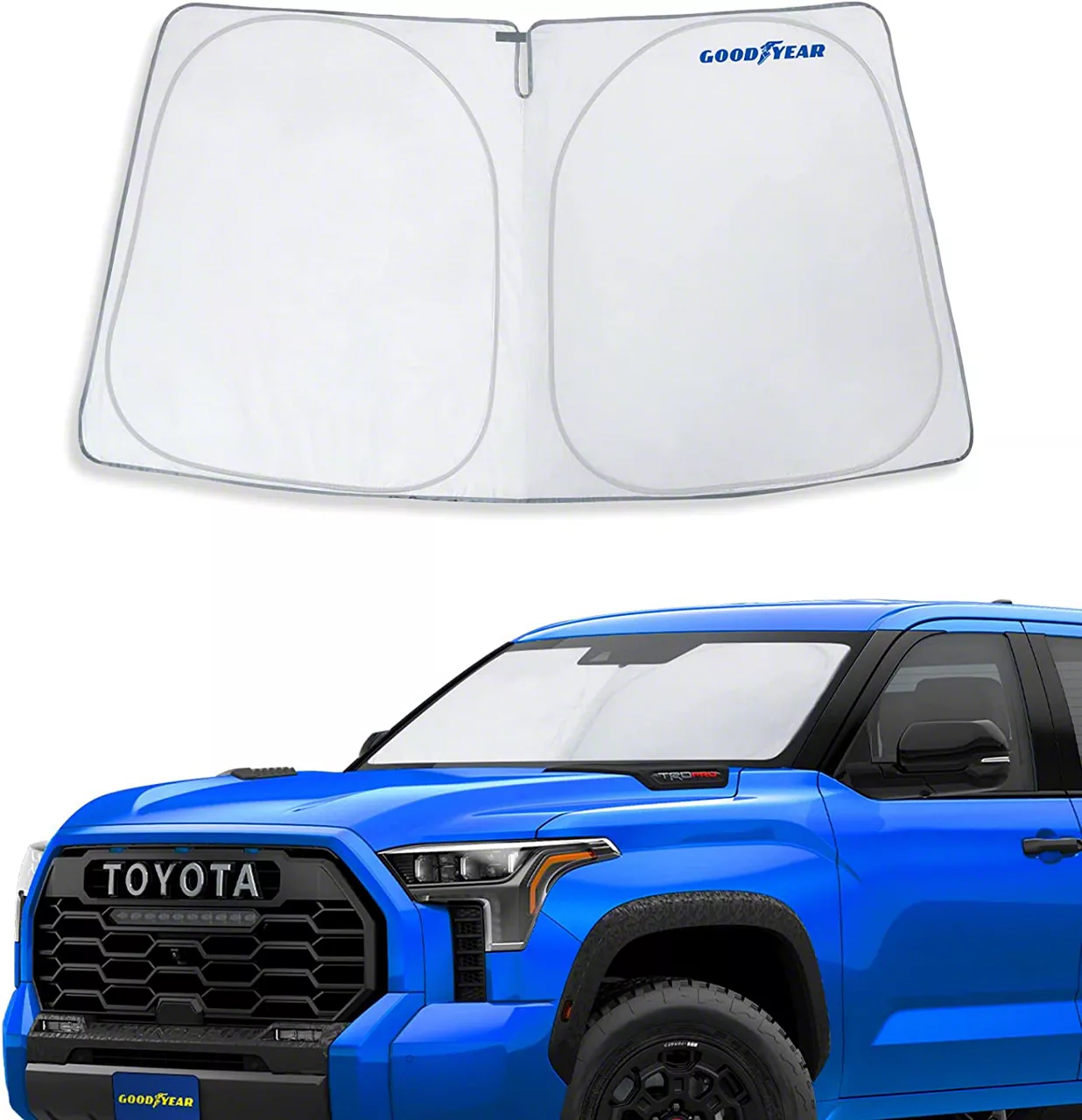 Goodyear Car Accessories Tundra Windshield Sun Shade GY008292 (22-25 ...
