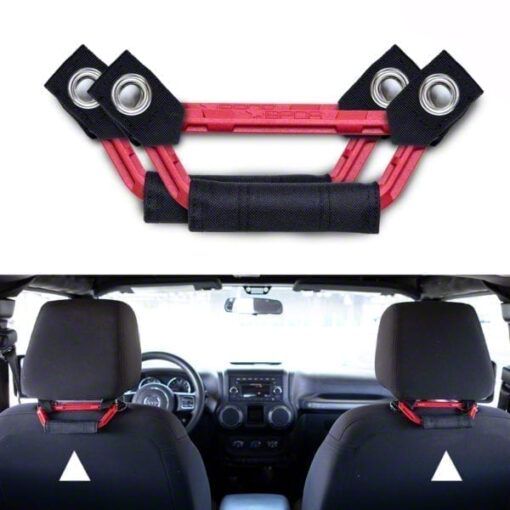 GPCA Bronco GP Back Grip LITE Headrest Grab Handles; Red GPBG-F-RED ...