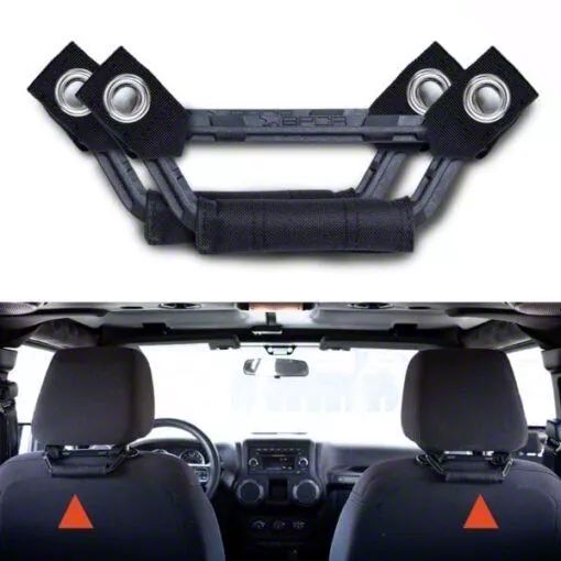 GPCA Jeep Gladiator GP Back Grip LITE Headrest Grab Handles; Black GPBG ...