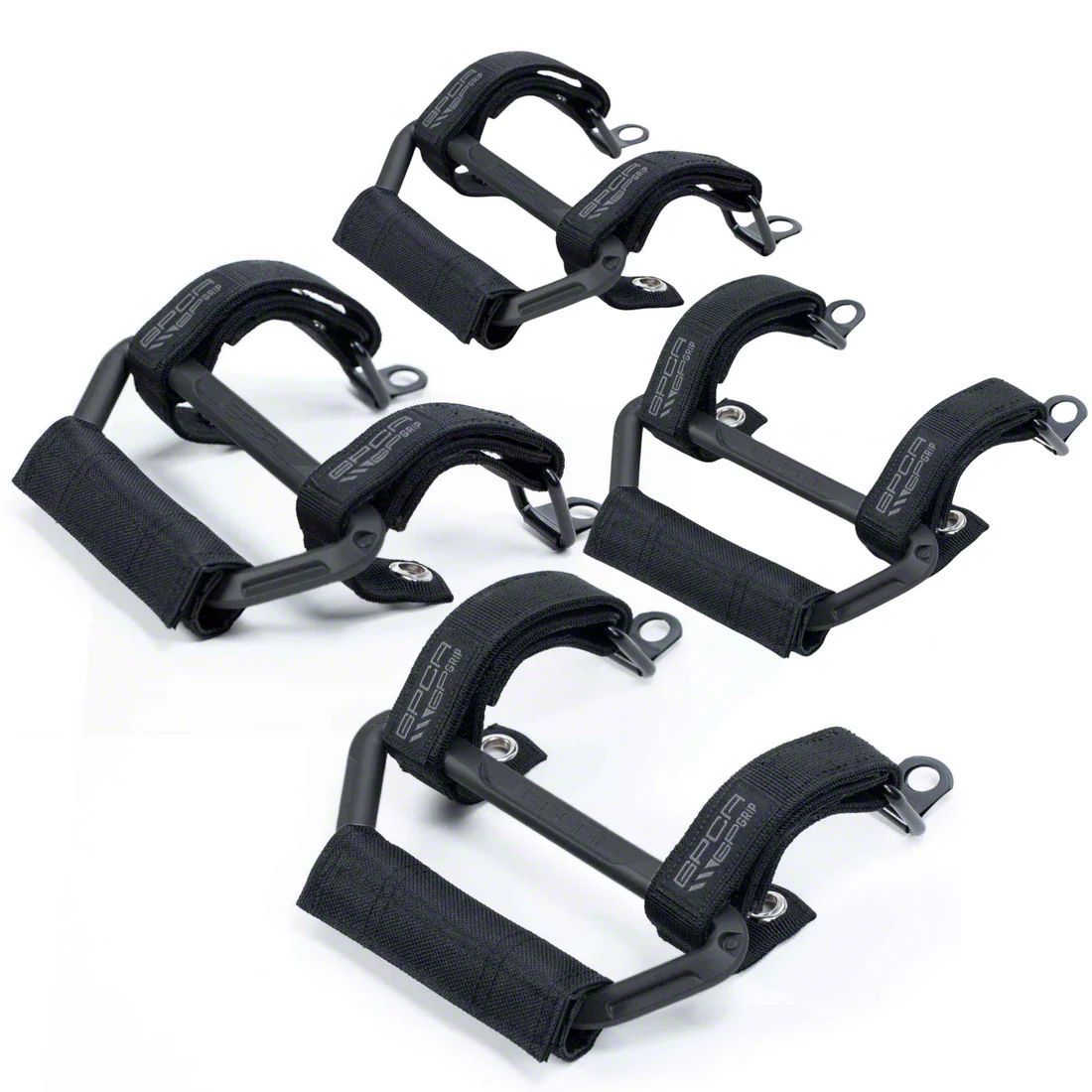 GPCA Jeep Gladiator GP-Grip AIR Front and Rear Seat Grab Handles; Jet ...