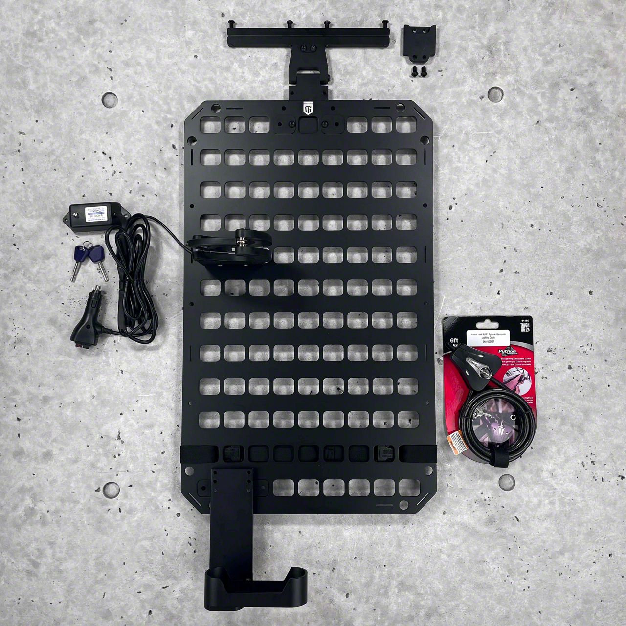 Grey Man Tactical Bronco RMPX Vehicle Locking Rifle Rack MOLLE Panel ...