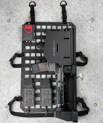 Grey Man Tactical Titan RMP Vehicle Locking Rifle Rack MOLLE Panel with ...