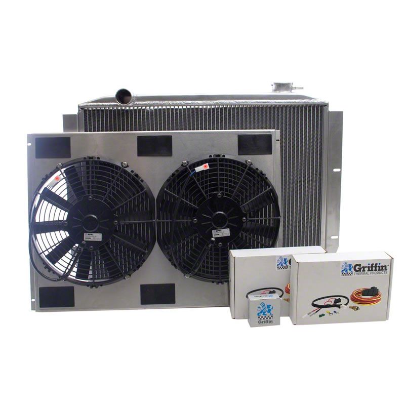 Griffin Radiators Jeep Wrangler ComboUnit DownFlow Radiator with GM ...