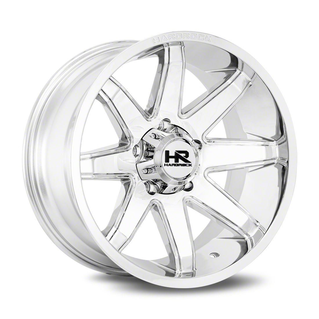 Hardrock Offroad Bronco Bones Xposed Gloss Black Milled 6-Lug Wheel; 24x14; -76mm Offset H501 ...
