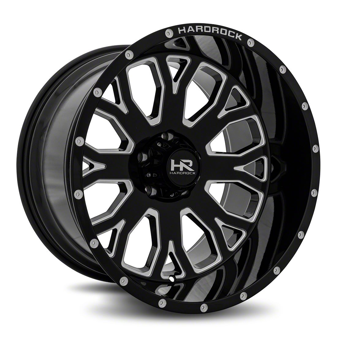 Hardrock Offroad Bronco Spine Xposed Chrome 6-Lug Wheel; 24x12; -44mm ...