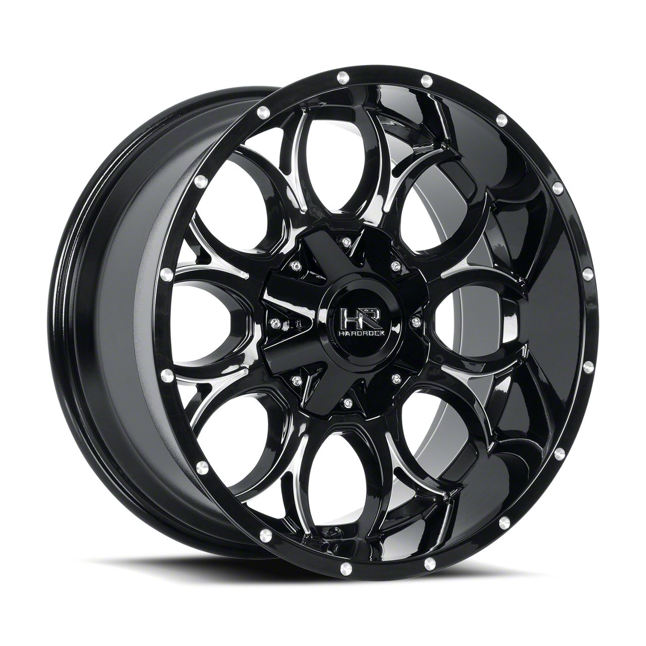 Hardrock Offroad Jeep Gladiator Devastator Gloss Black Milled Wheel ...