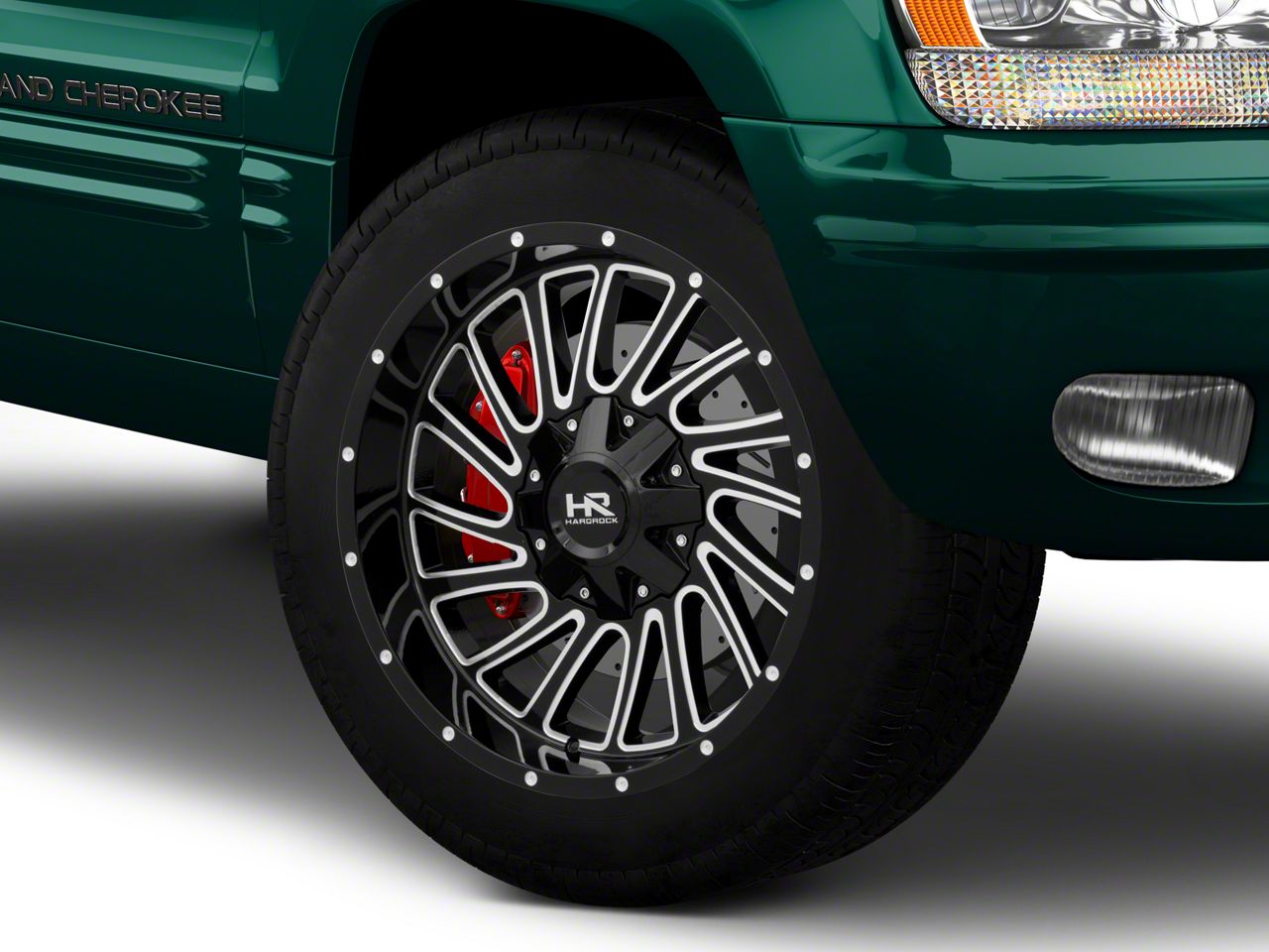 Hardrock Offroad Jeep Grand Cherokee Overdrive Gloss Black Milled Wheel ...