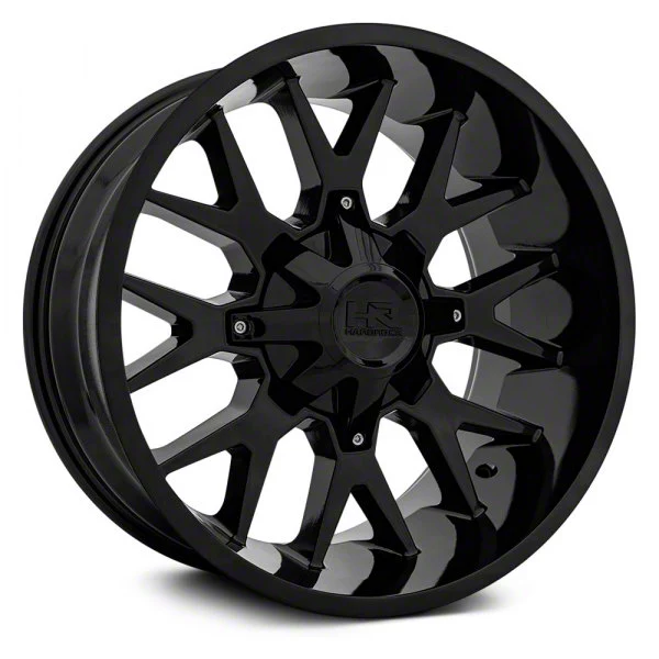 Hardrock Offroad Jeep Wrangler Affliction Gloss Black Wheel; 20x12 ...