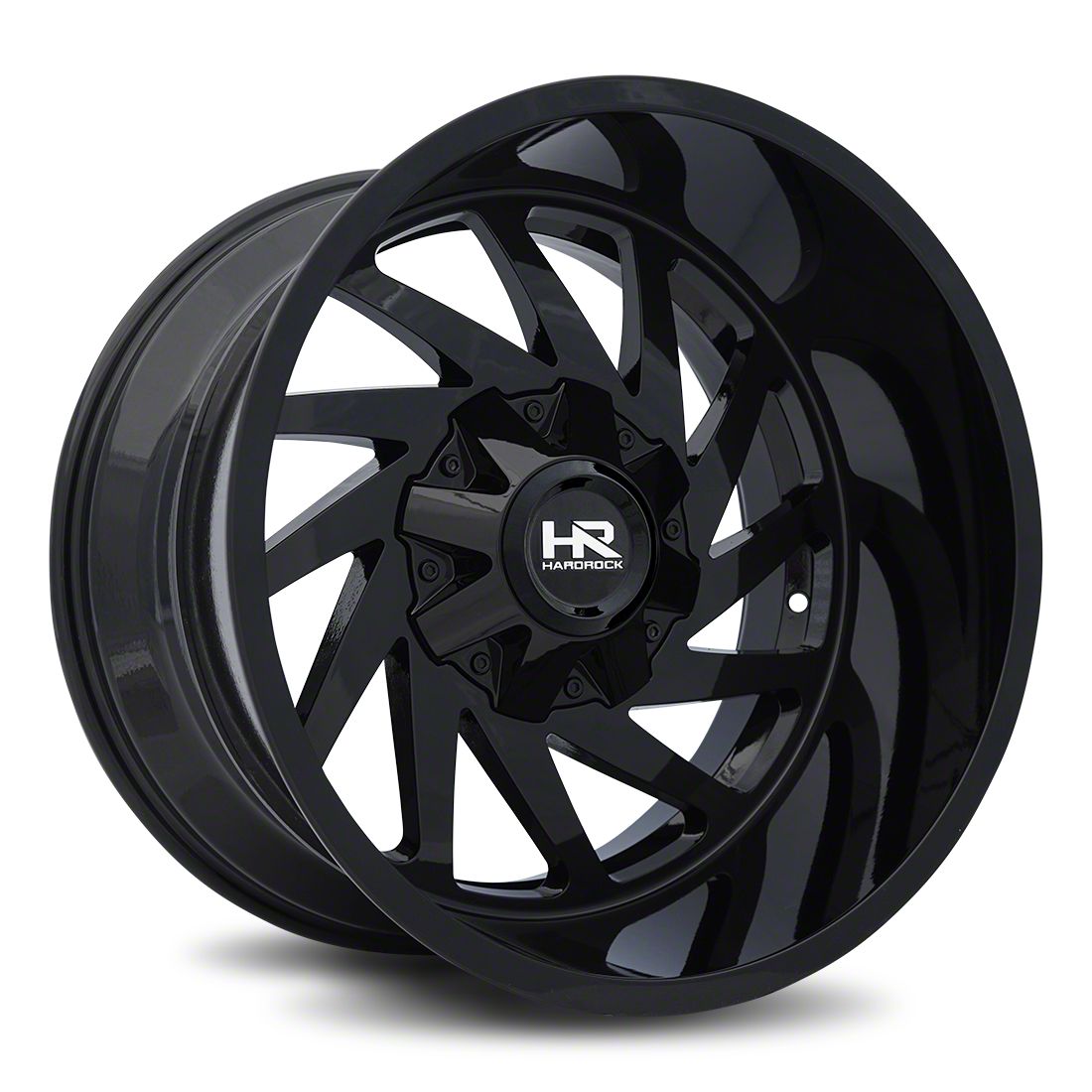 Hardrock Offroad Jeep Wrangler Crusher Gloss Black Wheel; 20x10; -19mm ...