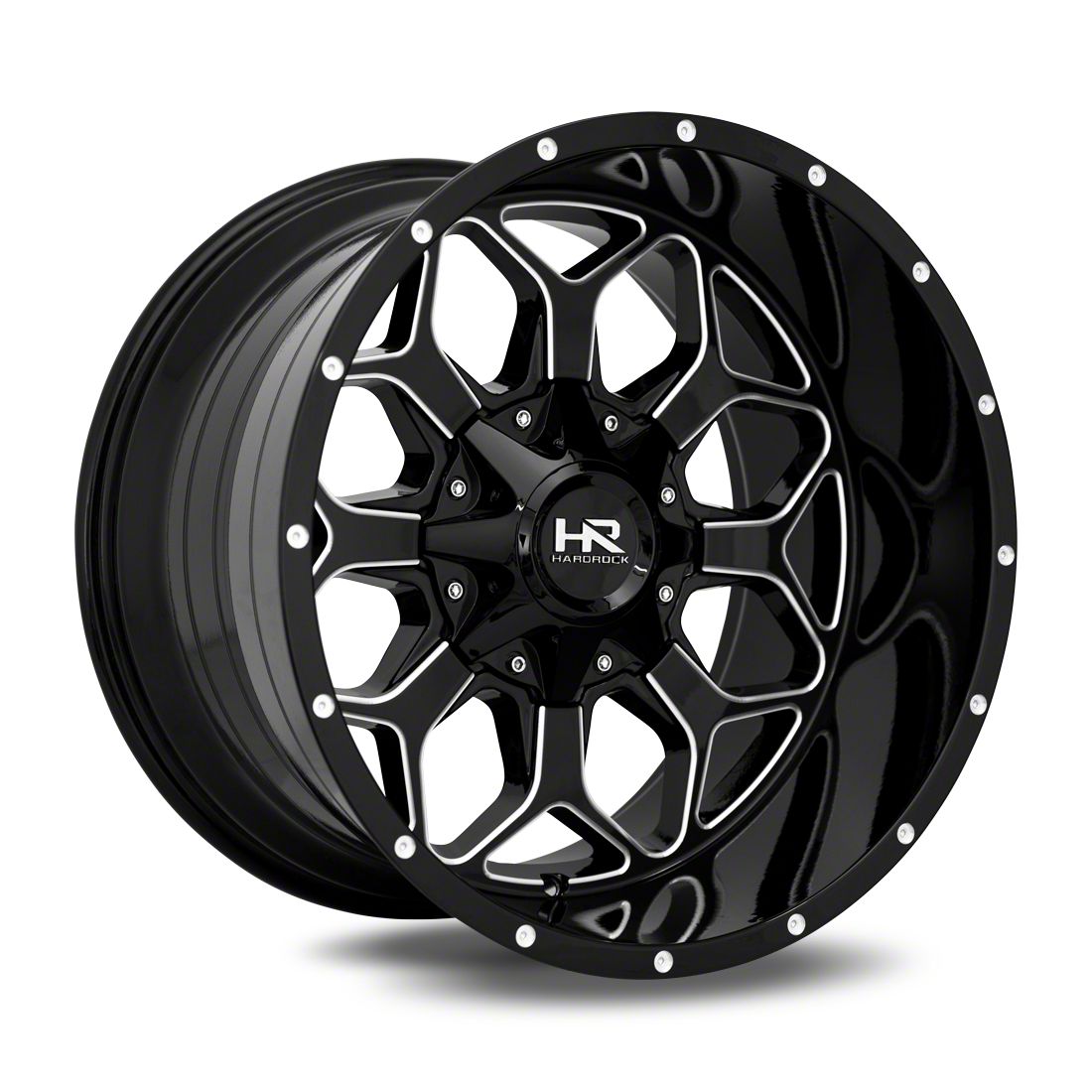 Hardrock Offroad Jeep Wrangler Devastator Gloss Black Wheel; 20x10 ...