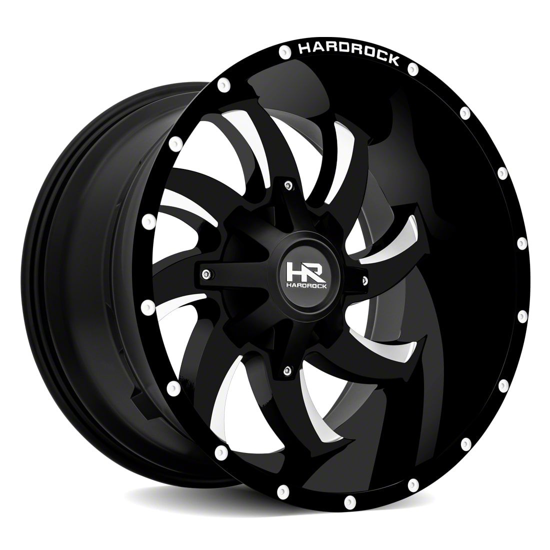 Hardrock Offroad Tacoma Devious Satin Black Milled 6-Lug Wheel; 20x9 ...