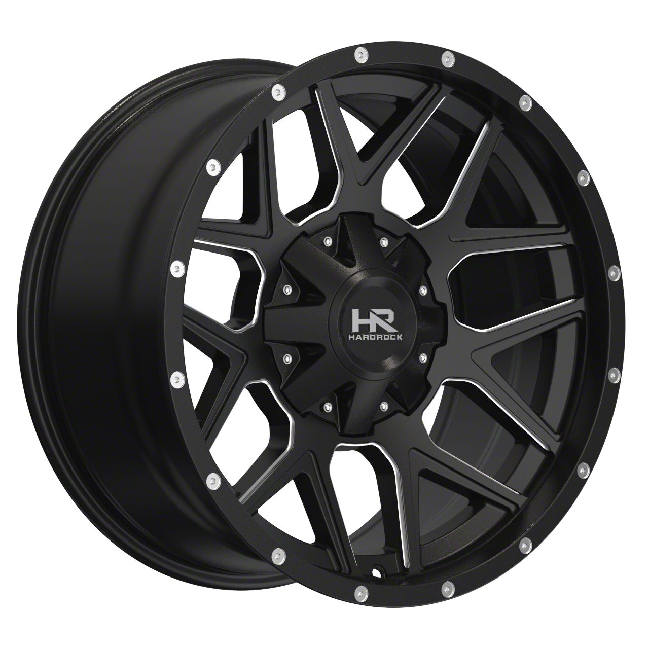 Hardrock Offroad Tundra Tactical Gloss Black 5-Lug Wheel; 20x12; -51mm ...