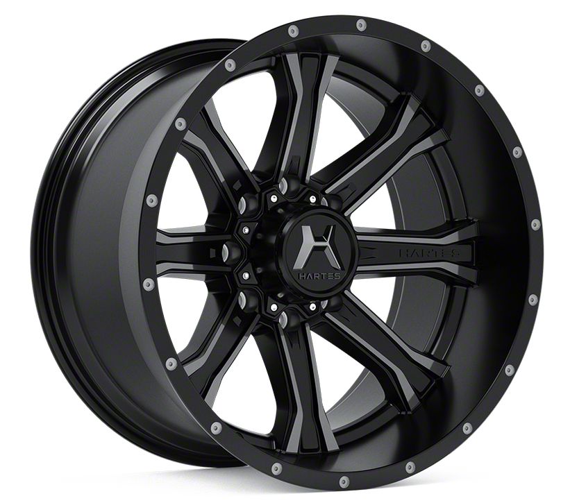 Hartes Metal Bronco Strike Gloss Black Milled with Satin Dark Tint 6 ...