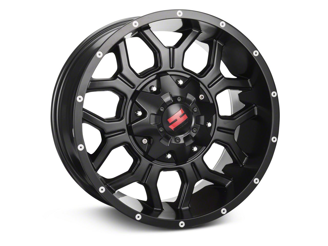 Havok Off-Road Jeep Wrangler H106 Matte Black Wheel; 18x9; -12mm Offset ...