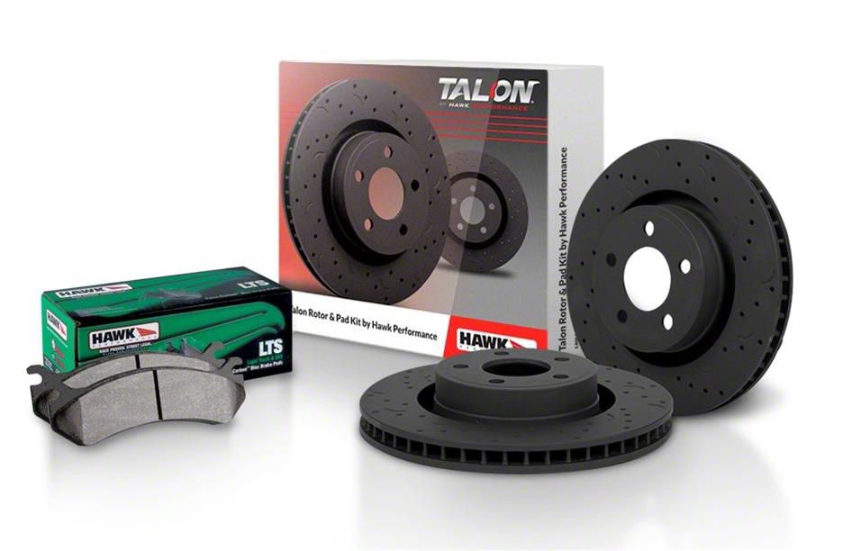 Hawk Performance Toyota 4-Runner Talon Cross-Drilled and Slotted 6-Lug ...