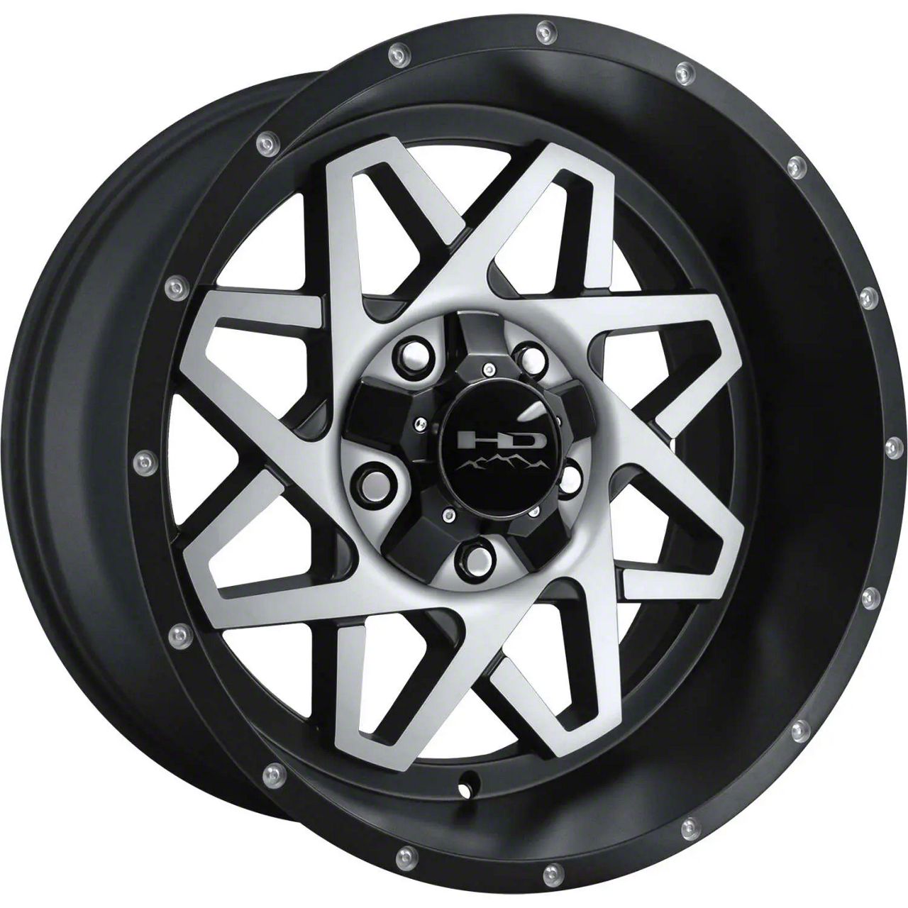 HD Off-Road Wheels Toyota 4-Runner Gridlock Satin Black Machined 6-Lug ...