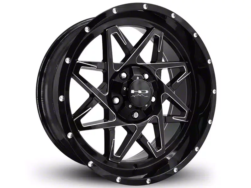 HD Off-Road Wheels Toyota 4-Runner Caliber Gloss Black Milled 6-Lug ...