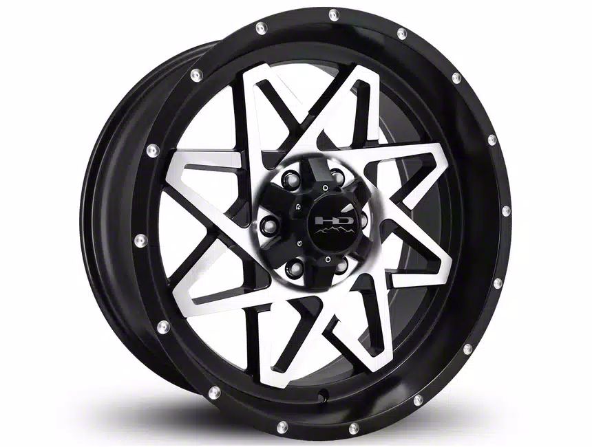 HD Off-Road Wheels Toyota 4-Runner Gridlock Satin Black Machined 6-Lug ...