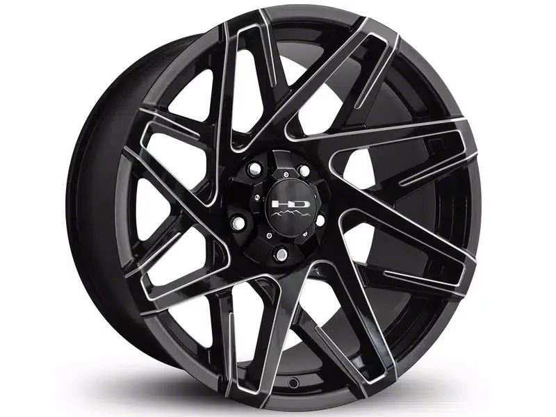 HD Off-Road Wheels Jeep Grand Cherokee Canyon Gloss Black Milled Wheel ...
