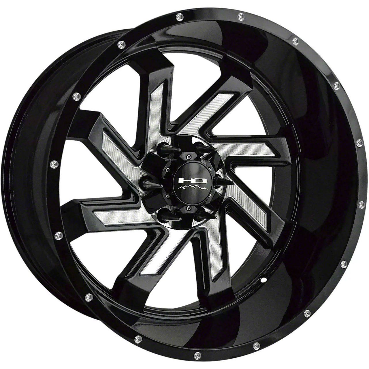 HD Off-Road Wheels Tundra SAW Gloss Black Milled 6-Lug Wheel; 20x9; 0mm ...