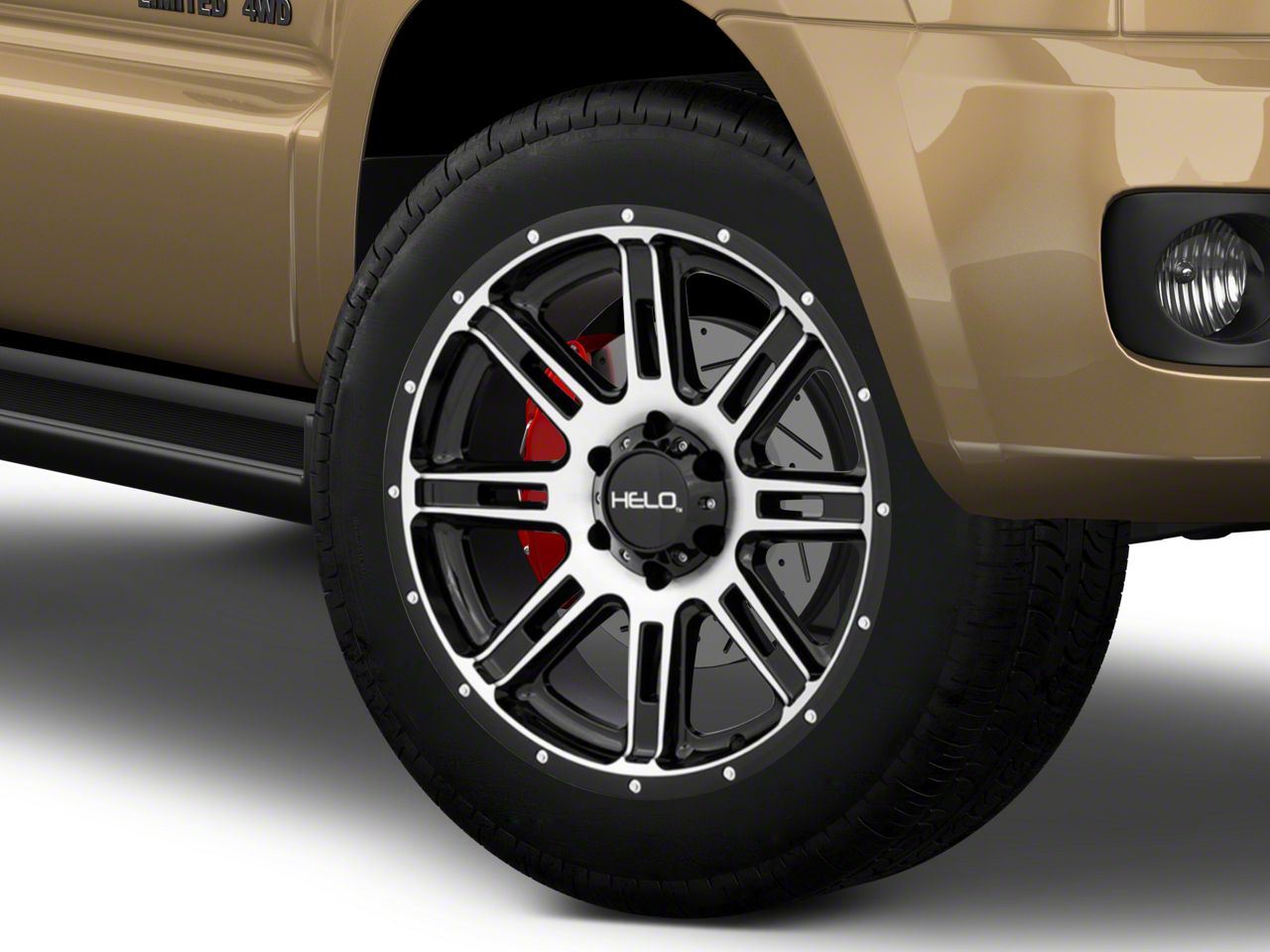 HELO Toyota 4-Runner HE900 Gloss Black Machined 6-Lug Wheel; 20x9; 18mm ...