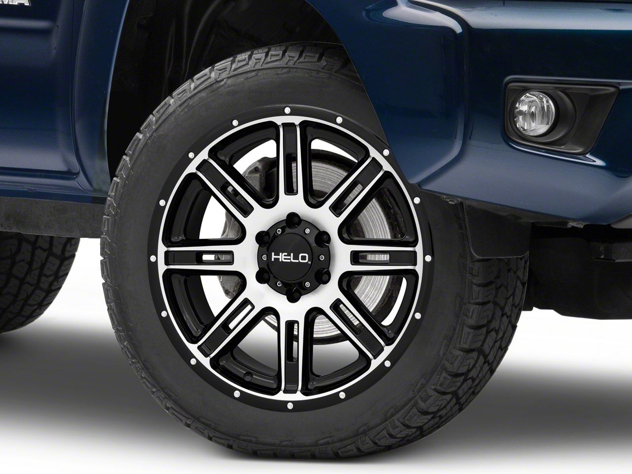 HELO Toyota 4-Runner HE900 Gloss Black Machined 6-Lug Wheel; 20x9; 18mm ...