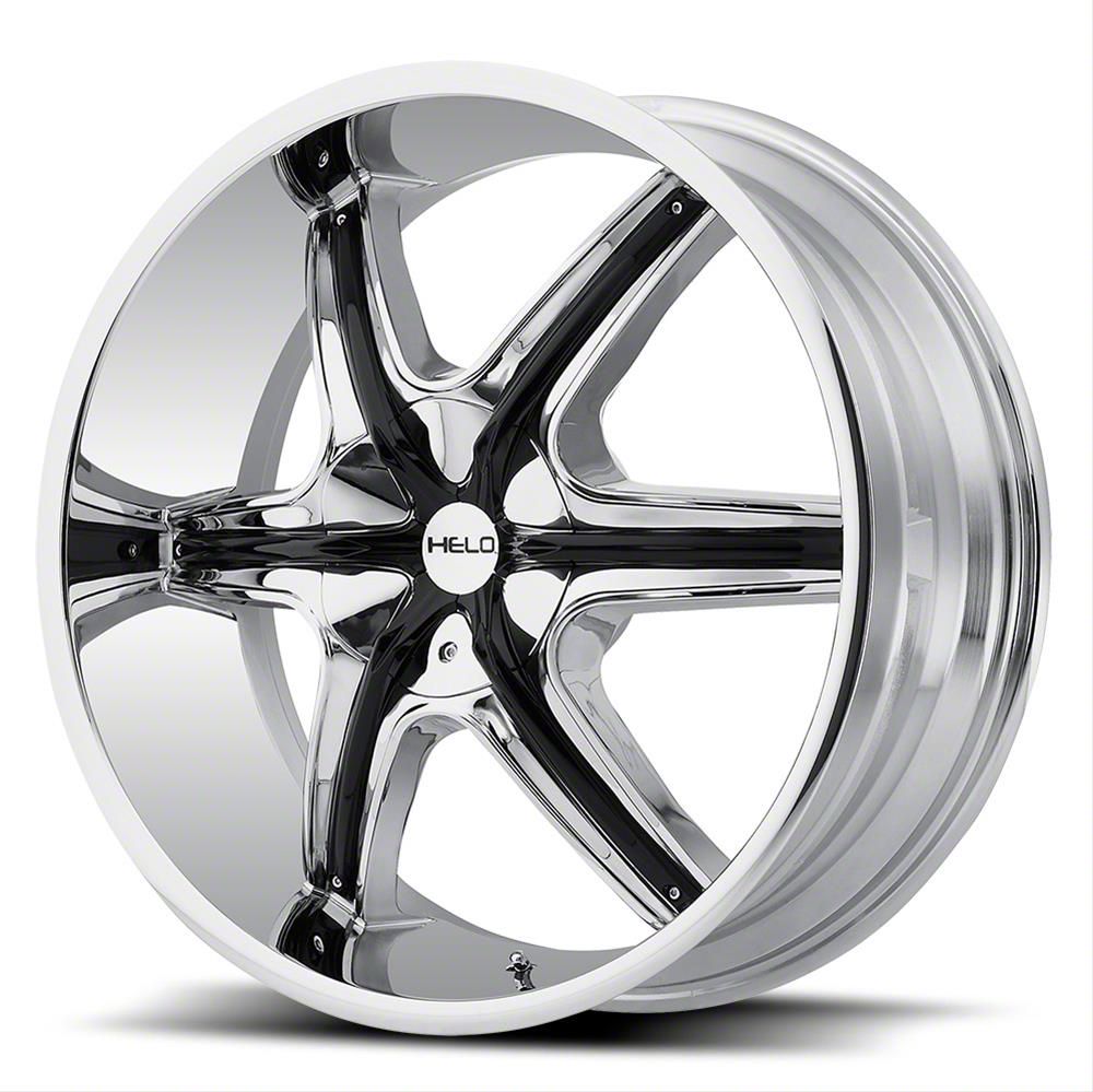 HELO Titan HE891 Chrome with Gloss Black Accent 6-Lug Wheel; 22x9; 35mm ...