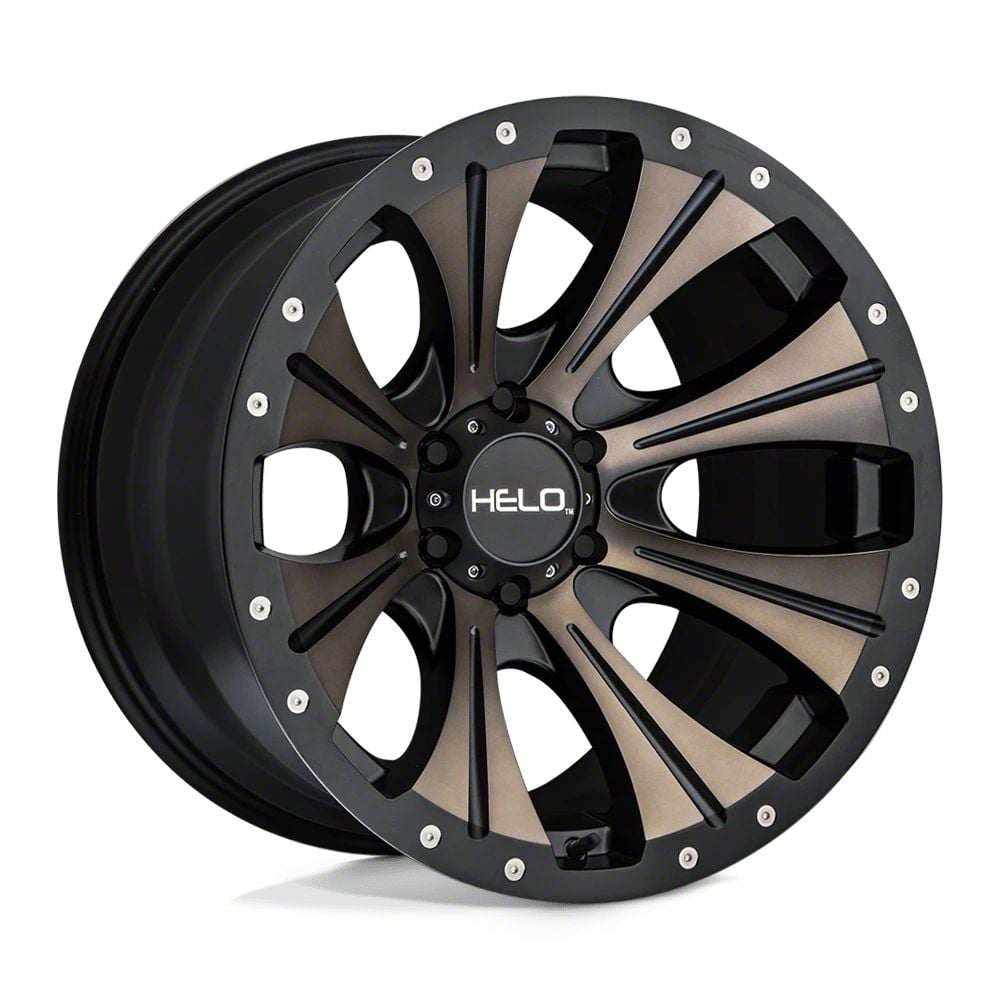 HELO Tacoma HE901 Satin Black Dark Tint 6-Lug Wheel; 18x9; 18mm Offset ...