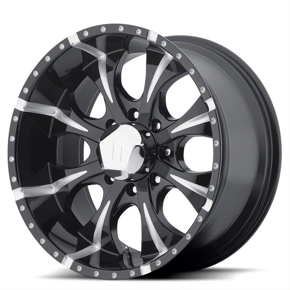 HELO Toyota 4-Runner HE791 MAXX Gloss Black Milled 6-Lug Wheel; 18x9 ...