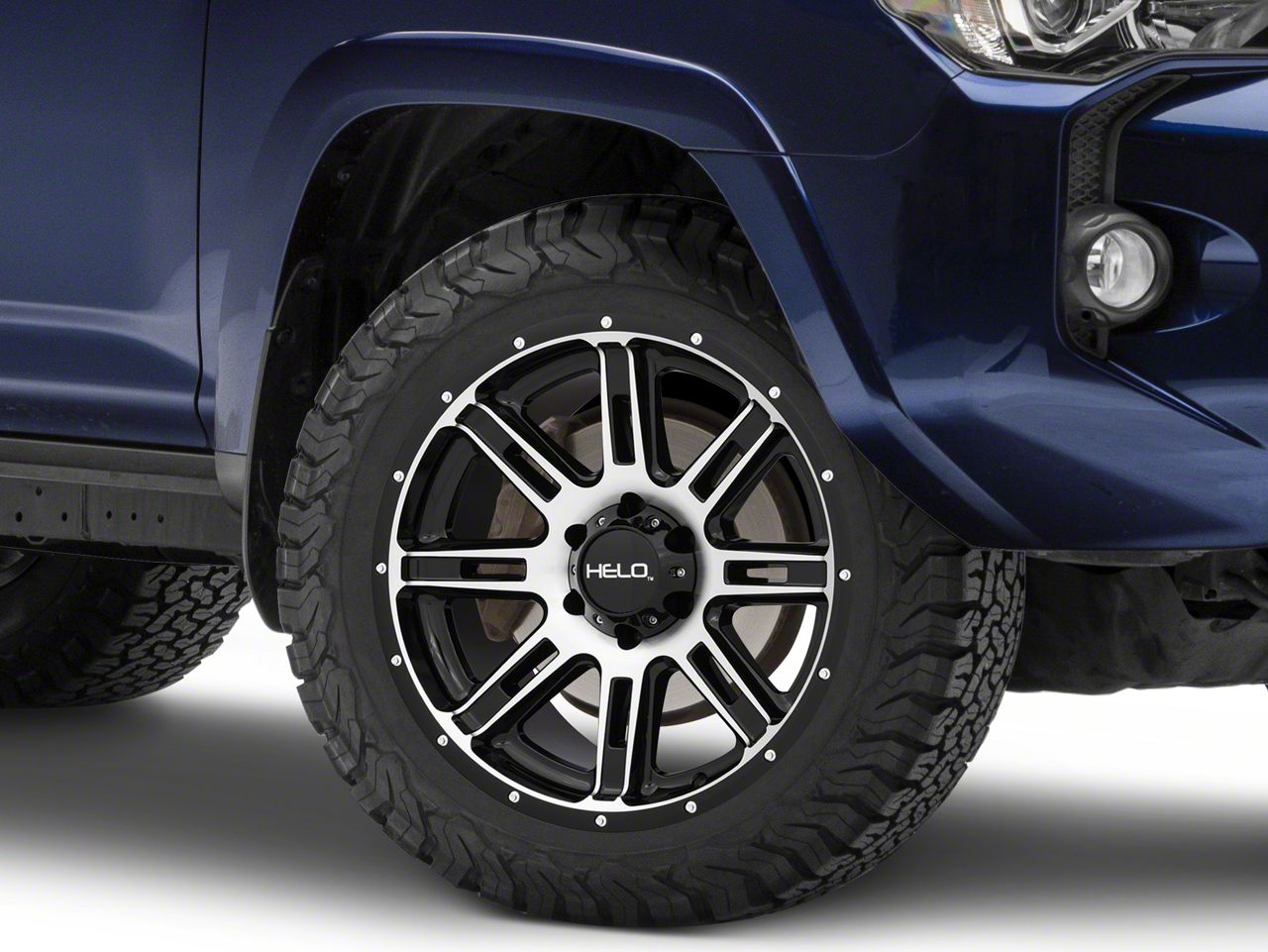 HELO Toyota 4-Runner HE900 Gloss Black Machined 6-Lug Wheel; 20x10 ...