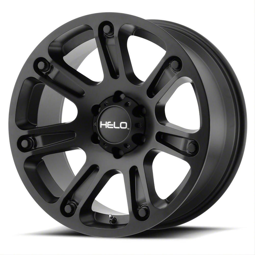 HELO Bronco HE904 Satin Black 6-Lug Wheel; 18x9; 0mm Offset ...