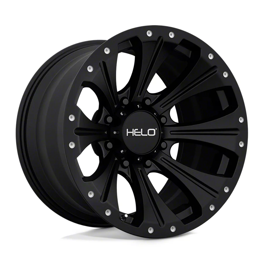 HELO Jeep Wrangler HE901 Satin Black Wheel; 20x9; -12mm Offset ...