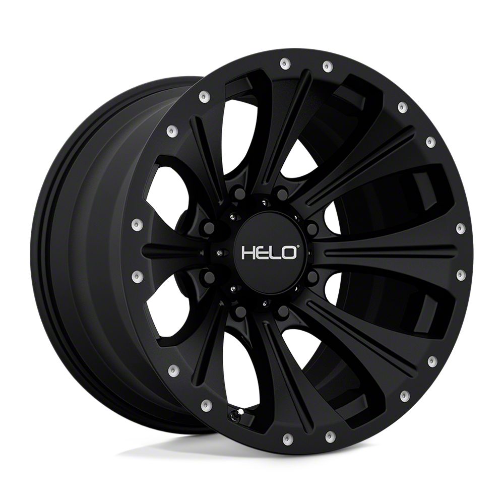 HELO Jeep Wrangler HE901 Satin Black Wheel; 17x9; -12mm Offset ...