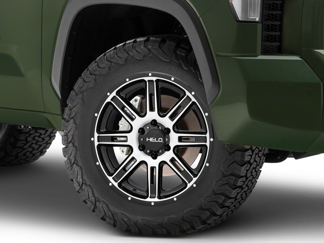 HELO Tundra HE900 Gloss Black Machined 6-Lug Wheel; 20x9; 18mm Offset ...