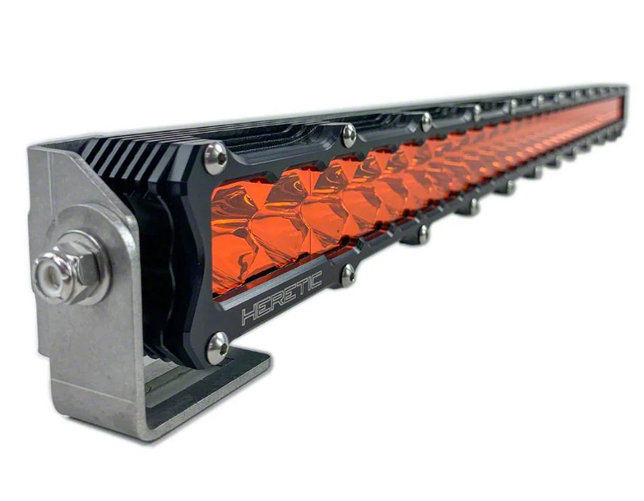 Heretic Studios Jeep Cherokee 40-Inch Amber LED Light Bar; Flood Beam ...