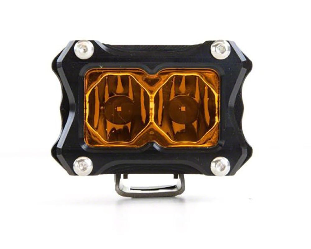 Heretic Studios Tacoma 2-Inch Amber LED Pod Light; Flood Beam 50210 ...