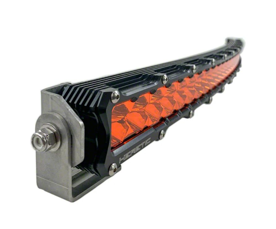 Heretic Studios Tundra 50-Inch Curved Amber LED Light Bar; Flood Beam ...