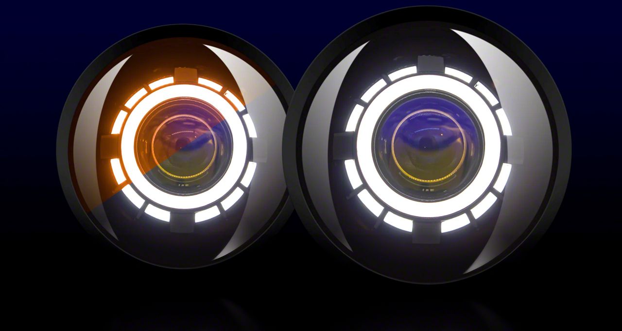 HID Projectos Jeep Wrangler 7-Inch Monster Stage 1 LED Headlights ...