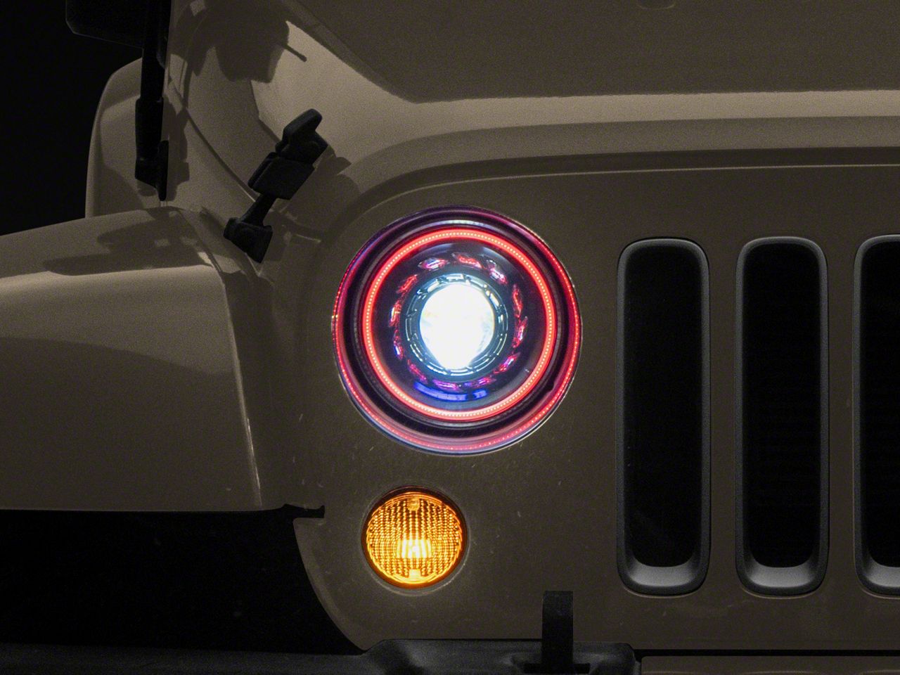 HID Projectos Jeep Wrangler 7-Inch Turbine Stage 3 LED Headlights ...