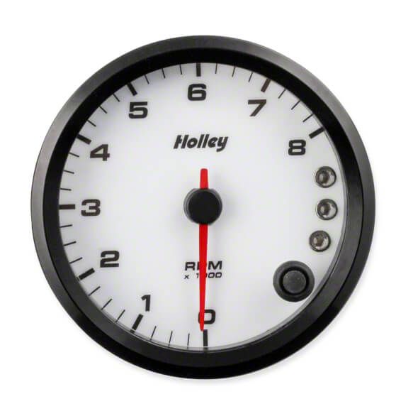 Holley Performance Bronco 3-3/8-Inch Analog-Style Tachometer; 0-8K ...